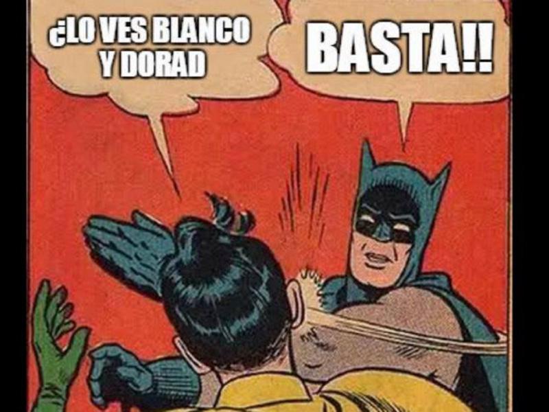 Memes del polémico vestido 'azul con negro o blanco con dorado ...