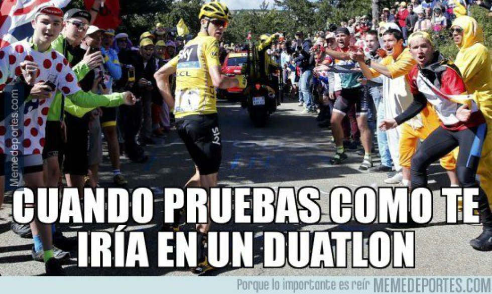 Los memes del ciclista que se quedó sin bicicleta en el Tour de Francia ...