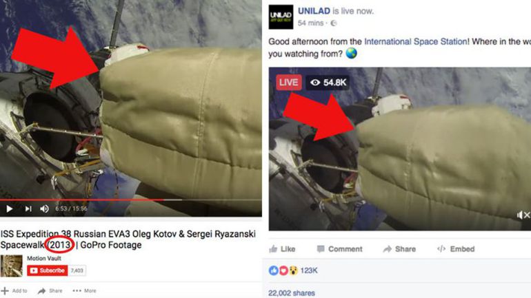 NASA desmiente Facebook Live desde el espacio: Falso que la NASA haya ...