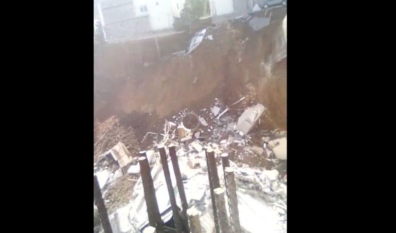 Video, Monterrey, construcción: Derrumbe en Monterrey deja un muerto y varios desaparecidos ...